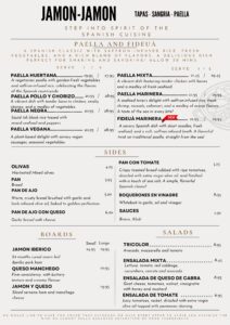 Menu – Jamon Jamon