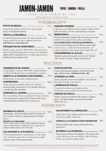 Menu - Jamon Jamon